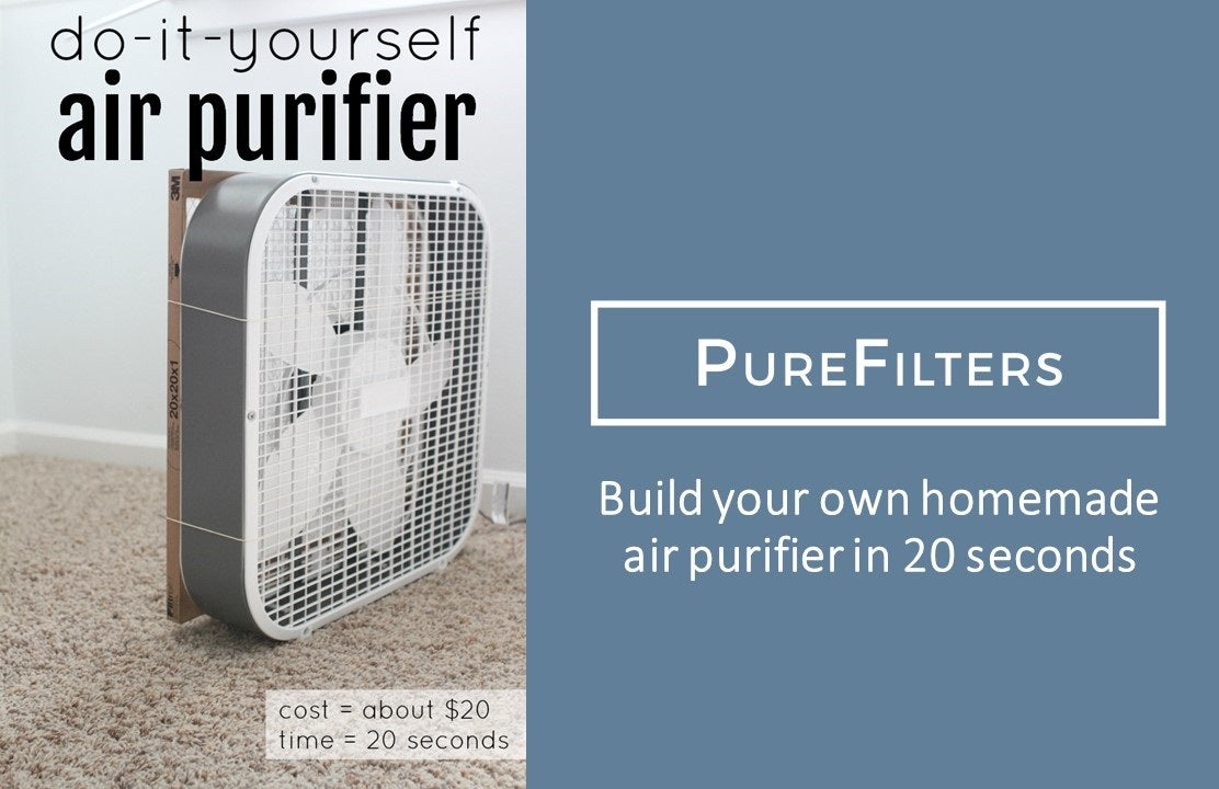 How To Build A DIY Air Purifier In Less Than 20 Seconds | PureFilters