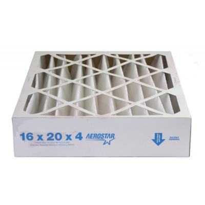 FG IAQ Aerostar Series 400 Pleated Filter, 16" x 20" x 4", MERV 8 ...