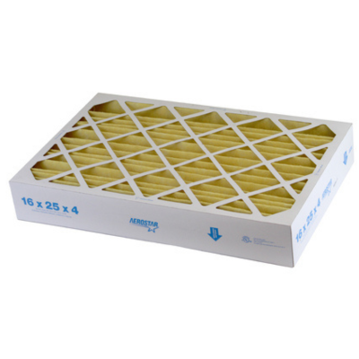FG IAQ Aerostar Series 1100 Pleated Filter, 16" x 25" x 4", MERV 11 ...