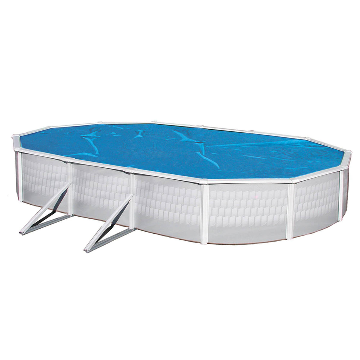 Midwest 12'x24' Oval Aboveground 8mil Solar Blanket | PureFilters