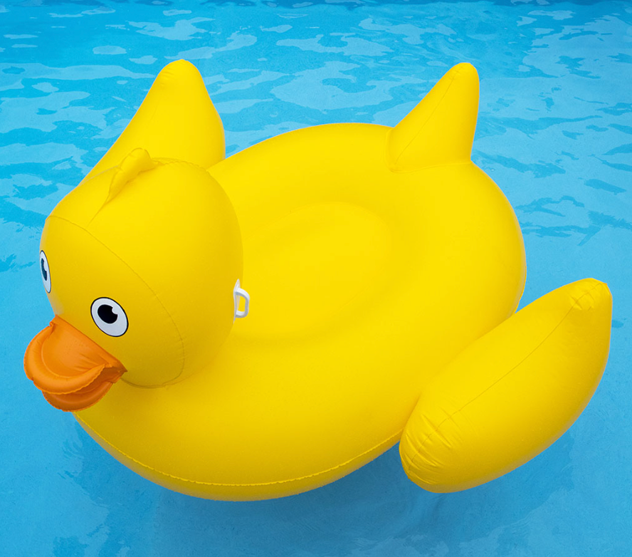 Giant Lucky Ducky Ride-On Pool Float | PureFilters