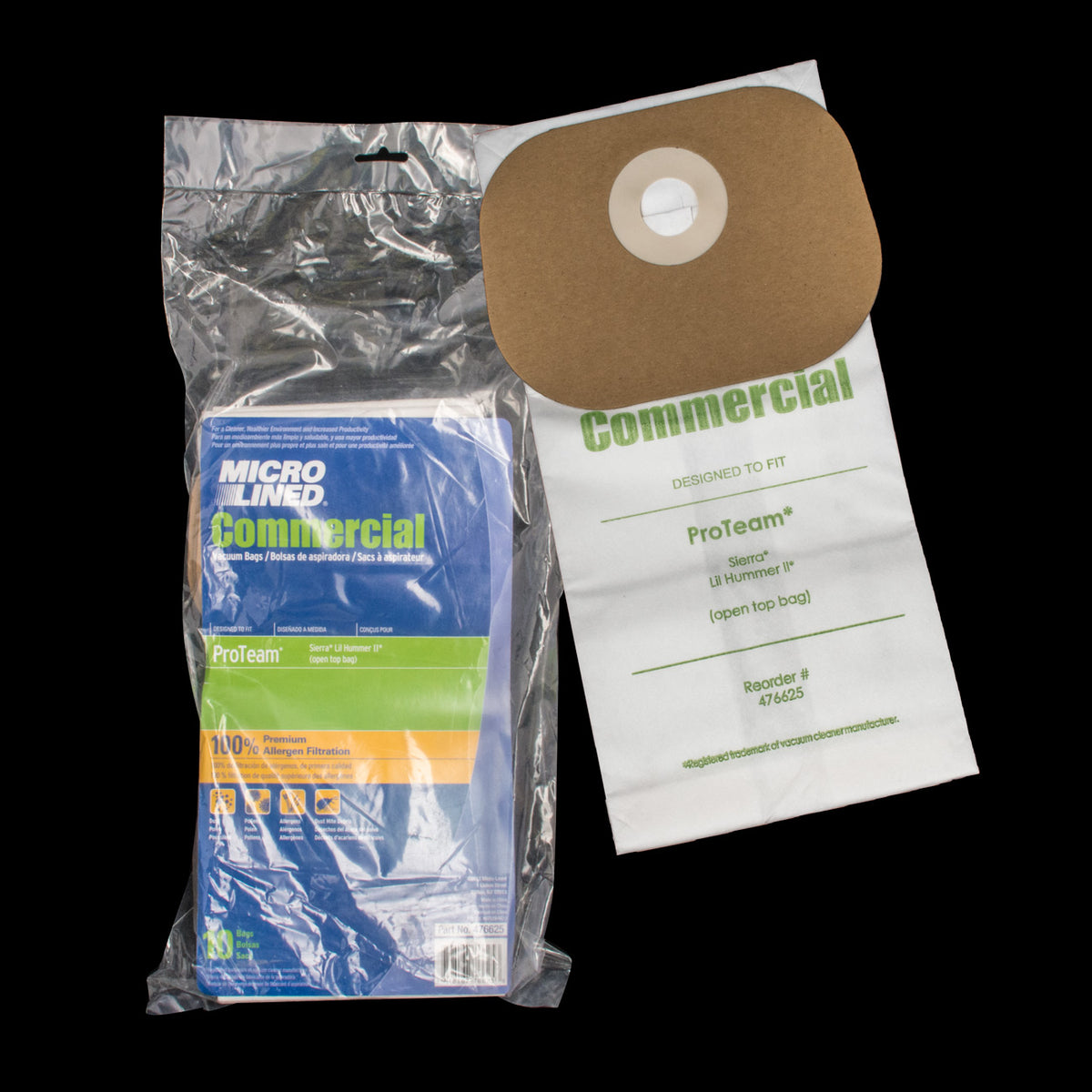 BA476625 Proteam Paper Bag Micro-Lined Fits Sierra / Lil Hummer **10 ...