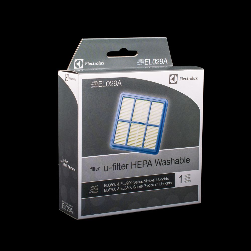 EL029A Electrolux OEM U-Filter HEPA Washable Used on EL8600, EL8700 ...
