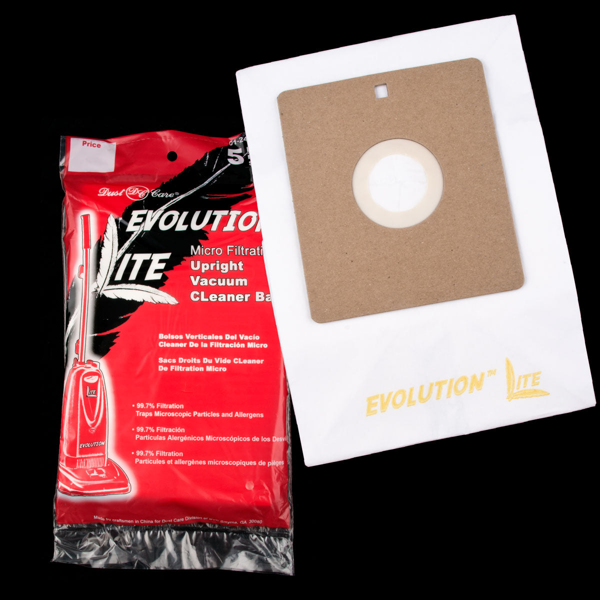 EL100 Evolution Lite Paper Bag 5 Pack Upright VAC700 | PureFilters