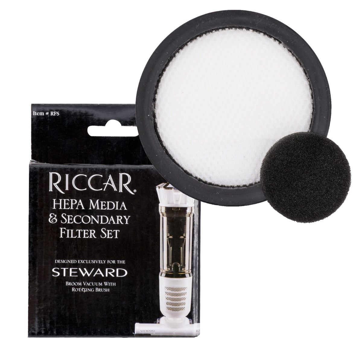 RFS Riccar OEM Filter Set with HEPA Exhaust & Foam Secondary Filters ...